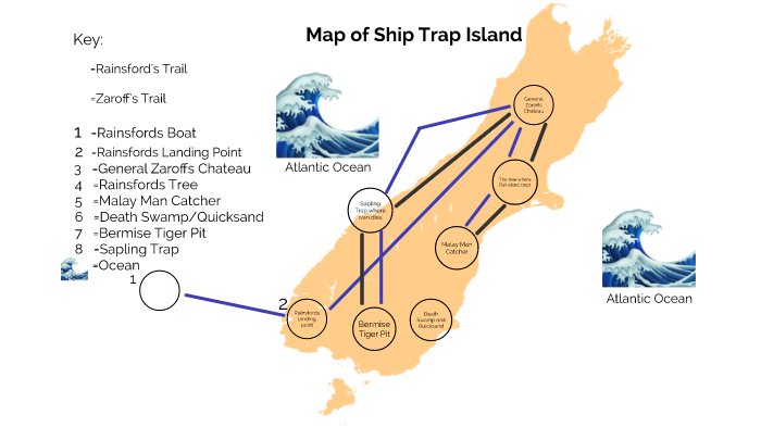 Map of Ship Trap Island by Will Nelson on Prezi