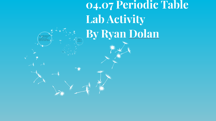 04.07 Periodic Table Lab Activity by Ryan Dolan on Prezi
