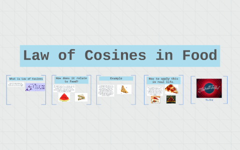 Law of Cosines in Food by Isaiah Aceves
