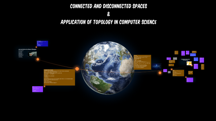 Connected and disconnected spaces & Application of topology in computer science by Anaya Fatima ...