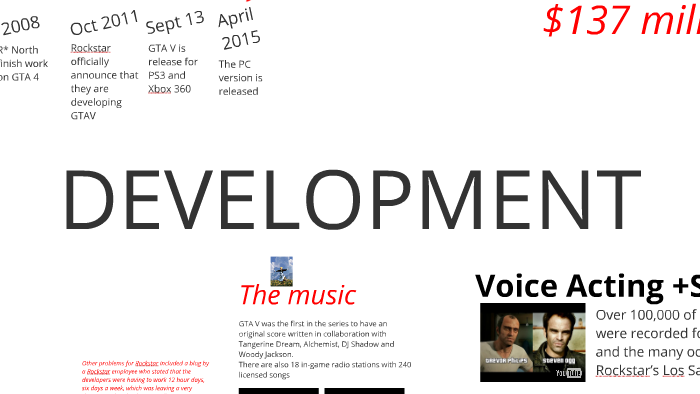GTA V Production by Dave Harrison on Prezi