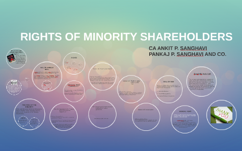 Rights Of Minority Shareholders : Principle And Provisions – VNMNM
