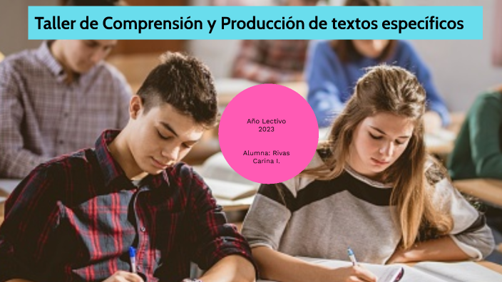 Taller de Comprensión y Producción de textos específicos by Carina ...