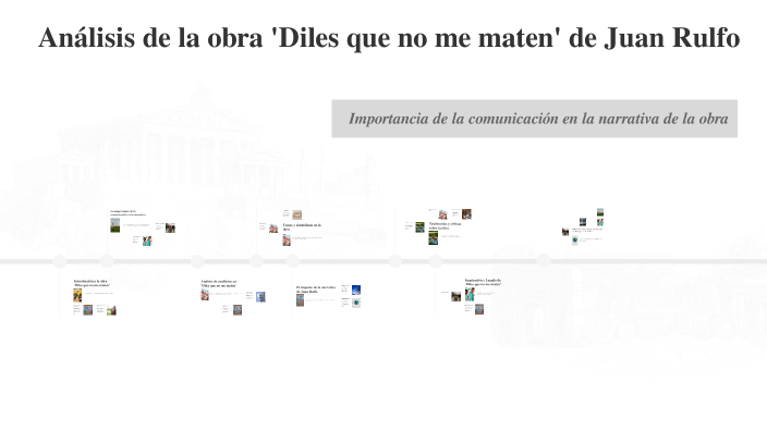 Análisis de la obra 'Diles que no me maten' de Juan Rulfo by Juniors ...