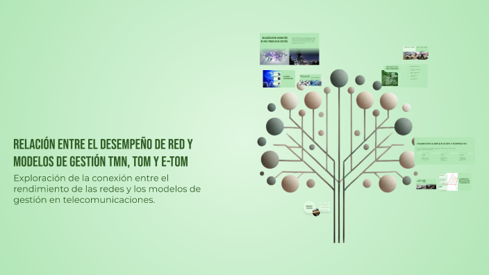 Relación entre el Desempeño de Red y Modelos de Gestión TMN, TOM y e ...