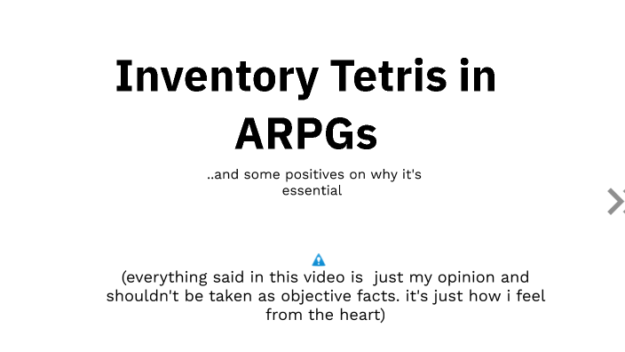 Why a Tetris-Style Inventory is so Important in aRPGs by John Miller on ...