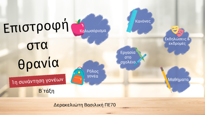 Καλώς ήρθατε στη Β' τάξη! by Vaso Vasoula on Prezi