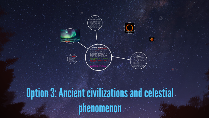 Option 3: Ancient civilizations and celestial phenomenon by jenny huang ...