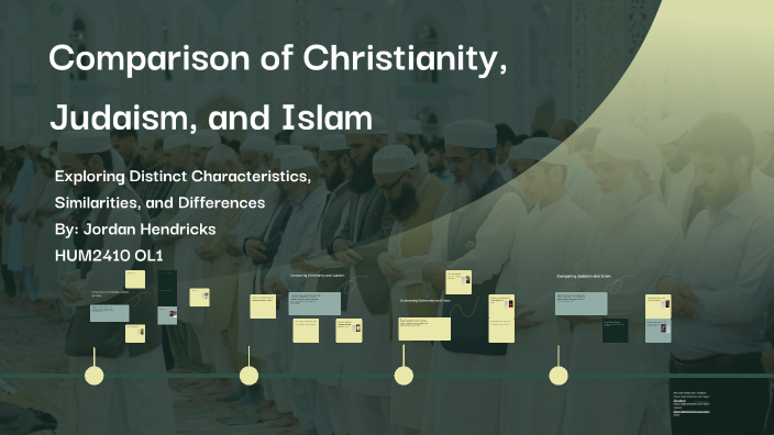 Comparison of Christianity, Judaism, and Islam by Jordan I Hendricks on ...