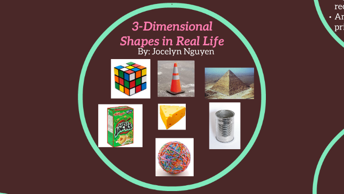 3-Dimensional Shapes in Real Life by Jocelyn Nguyen