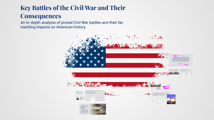 Key Battles of the Civil War and Their Consequences by Italia Carpio on ...