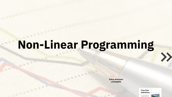 Non-Linear Programming in Water Distribution by Zahra Alansaari on Prezi