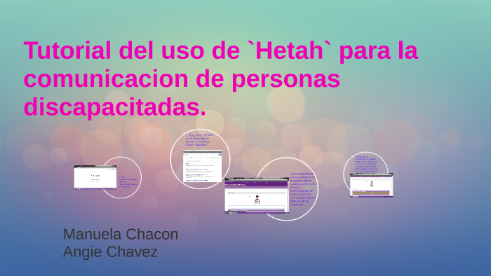 Tutorial del uso de `Hetah.net` para la comunicacion de pers by Manuela ...