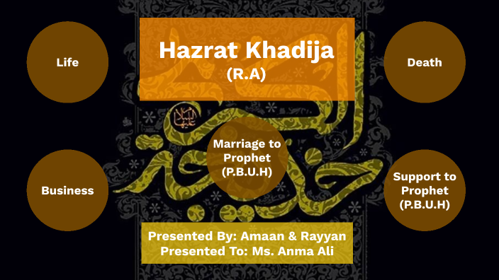 Hazrat Khadija (R.A) by Rayyan Inam on Prezi