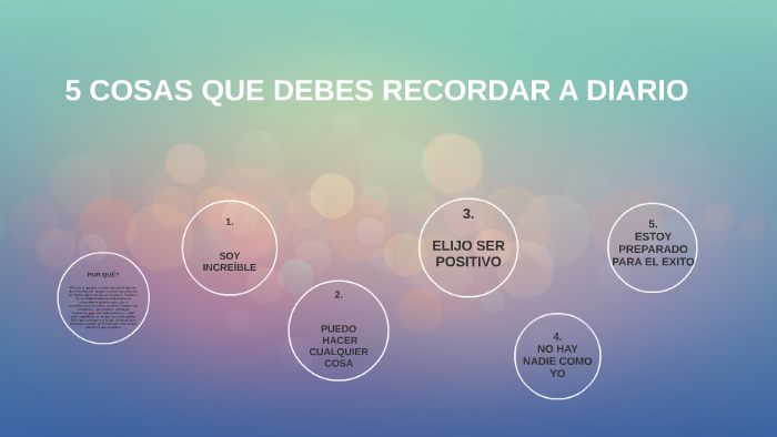 5 COSAS QUE DEBES RECORDAR A DIARIO by Diego Alejandro Alzate Bedoya on ...
