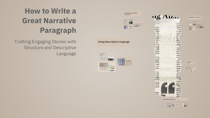 How to Write a Great Narrative Paragraph by Gene Chamberlain on Prezi
