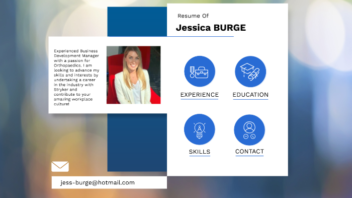 Resume of Jessica BURGE by Jess Burge on Prezi