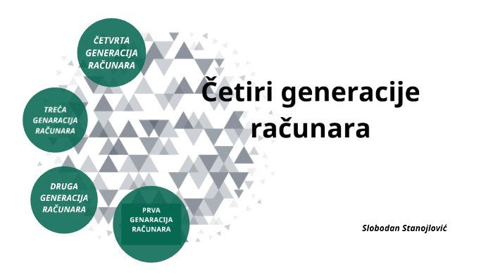 Četiri generacije računara by Slobodan Stanojlovic on Prezi