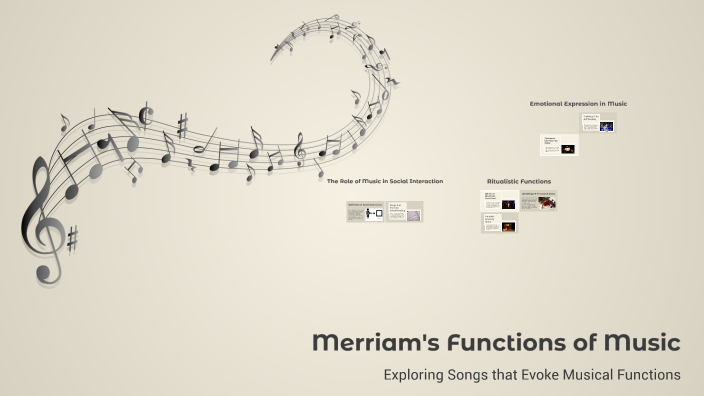 Merriam's Functions of Music by n s on Prezi