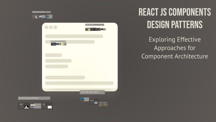 React JS Components Design Patterns by Bassem Essam on Prezi