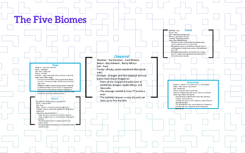 The Five Biomes by Magali Son