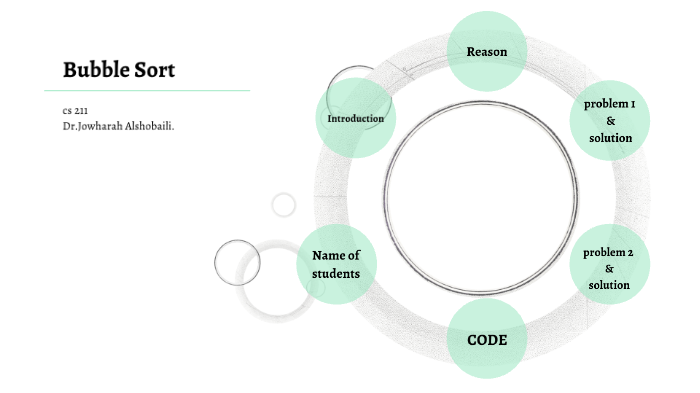 Bubble Sort by Ruba Alharbi on Prezi