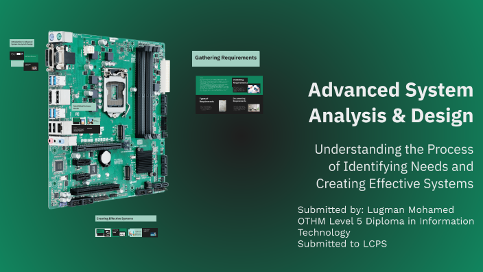System Analysis & Design by Lugman Mohammed on Prezi