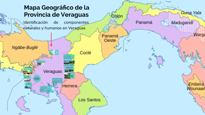 Mapa Geográfico de la Provincia de Veraguas by vivian parras on Prezi