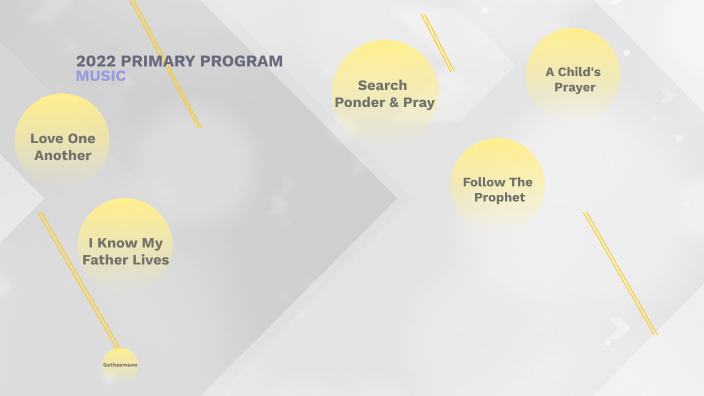 Primary Program 2022 by Chorister Primary on Prezi