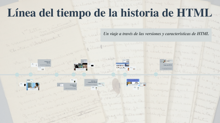 Línea del tiempo de la historia de HTML by david flores on Prezi