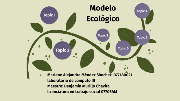 Modelo Ecológico by Marlene Alejandra Méndez Sánchez on Prezi