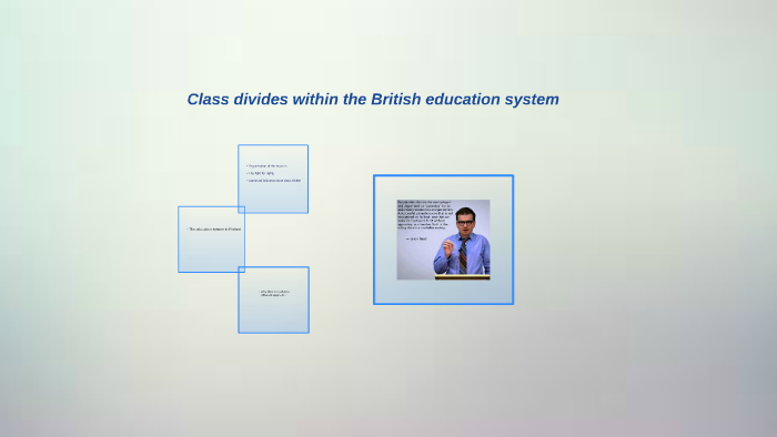 Class divides within the British education system by amber irving on Prezi