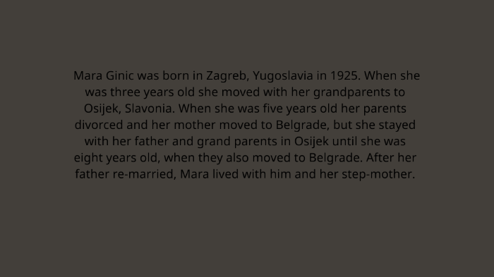 Mara Ginic, Haulocost survivor by Gracie Georget on Prezi