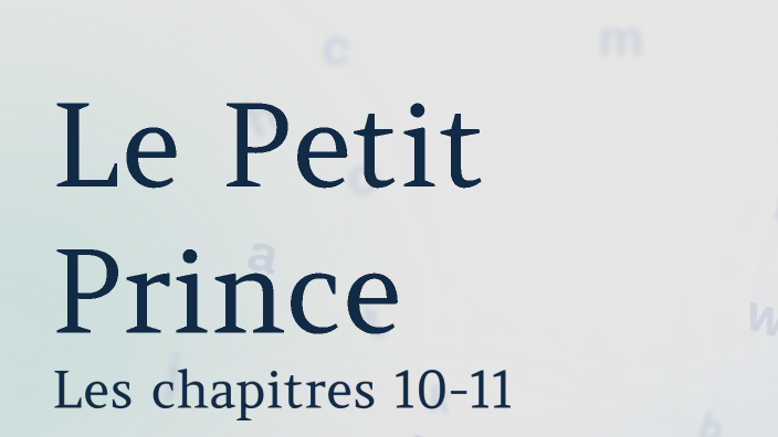 Le Petit Prince projet 1 by Steiner Eleah on Prezi