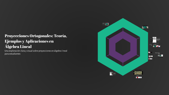Proyecciones Ortogonales: Teoría, Ejemplos y Aplicaciones en Álgebra ...
