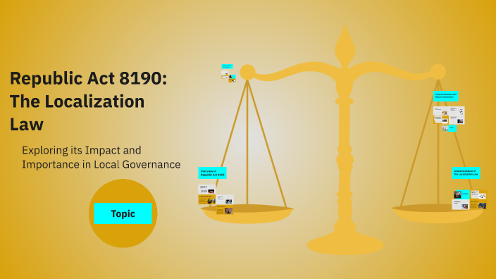 Republic Act 8190: The Localization Law by Anelisa Pandaog on Prezi