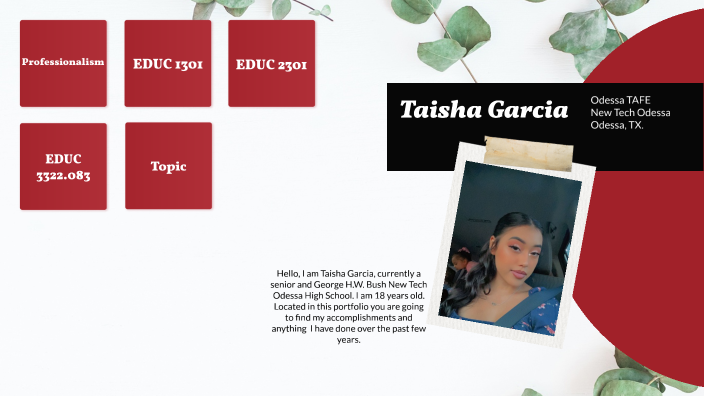 Portfolio by Taisha Garcia on Prezi
