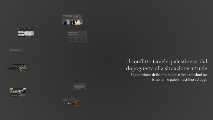 Il conflitto Israele-palestinese: dal dopoguerra alla situazione ...