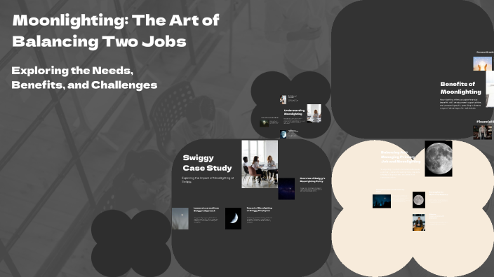 Moonlighting: The Art of Balancing Two Jobs by F J on Prezi