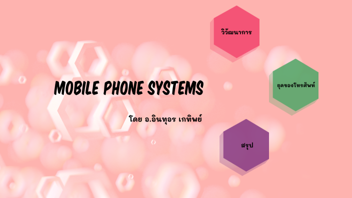 Mobile Phone Systems by นางสาวอินทุอร เกทิพย์ on Prezi