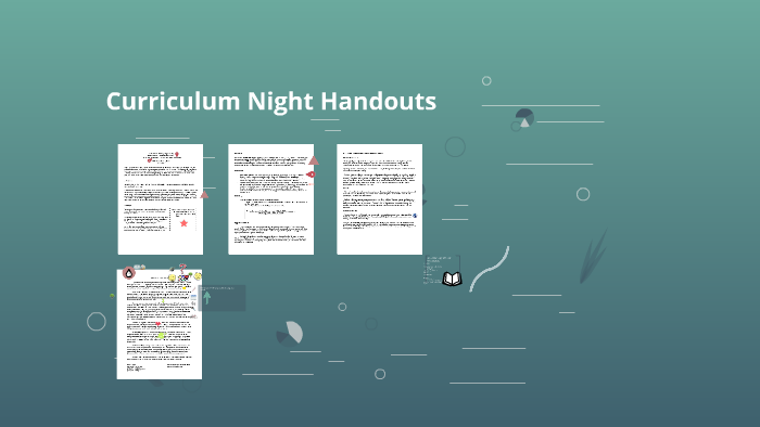 Curriculum Night Handouts by Mister Turner on Prezi
