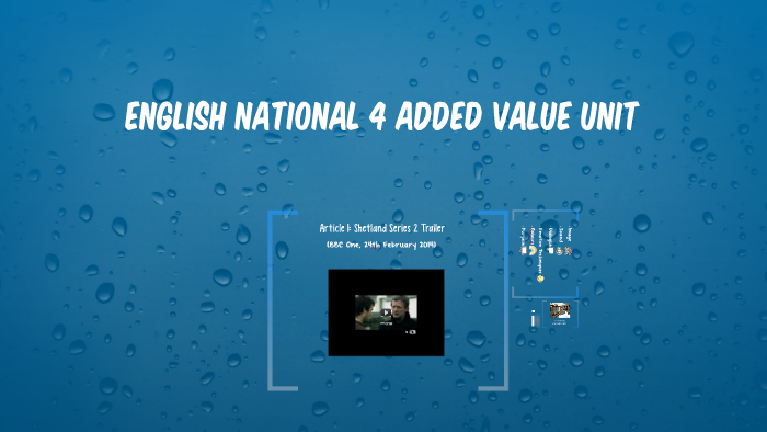 English National 4 Added Value Unit by Liam Cassidy on Prezi