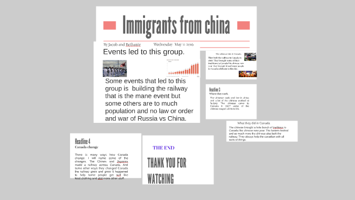 Immigrants from China by Jacob Charette on Prezi