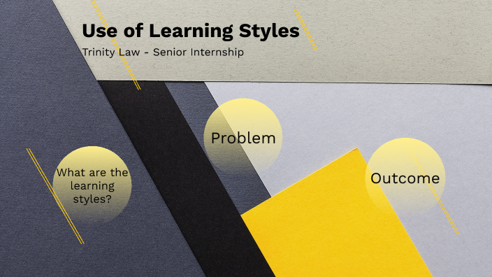Use of Learning Styles by Trinity Law on Prezi