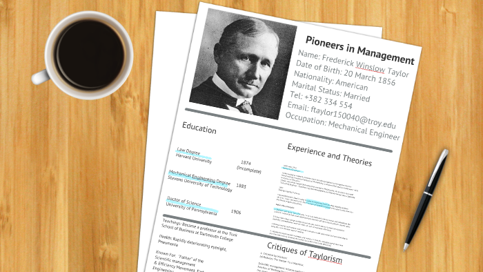 Management (Taylor) by Ki'Aundra Davis on Prezi