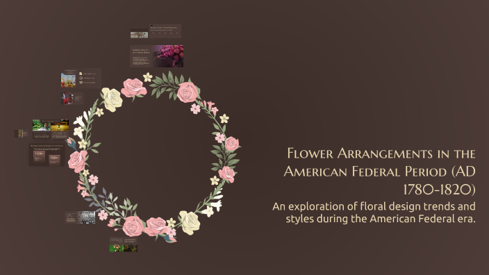 Flower Arrangements in the American Federal Period (AD 1780-1820) by ...