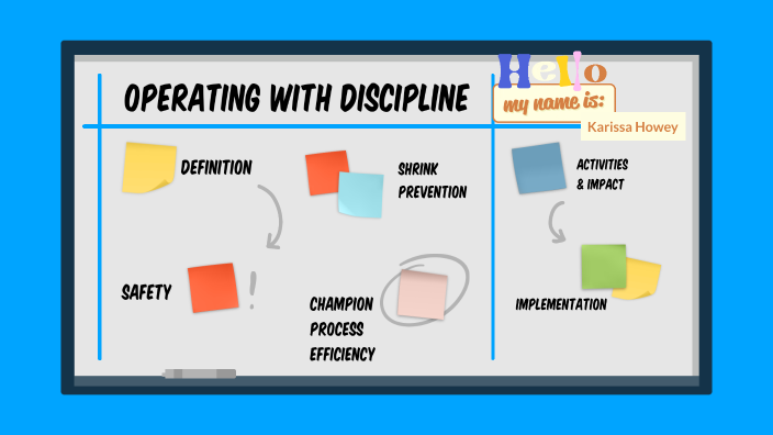 Operating with Discipline by Karissa Howey on Prezi