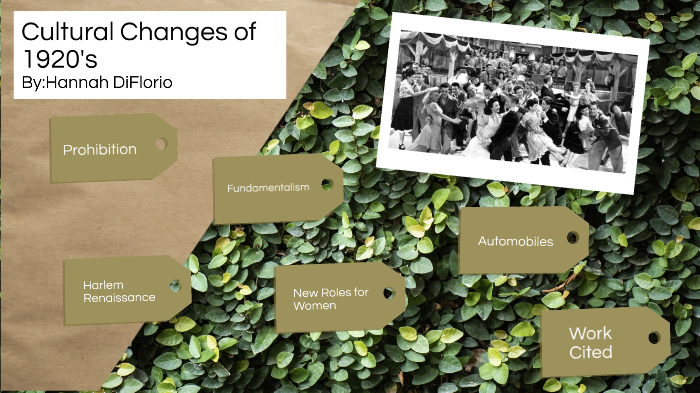 Cultural Changes of 1920's by hannah diflorio on Prezi