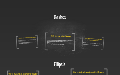Dashes and Ellipses by Miss Motyczka on Prezi