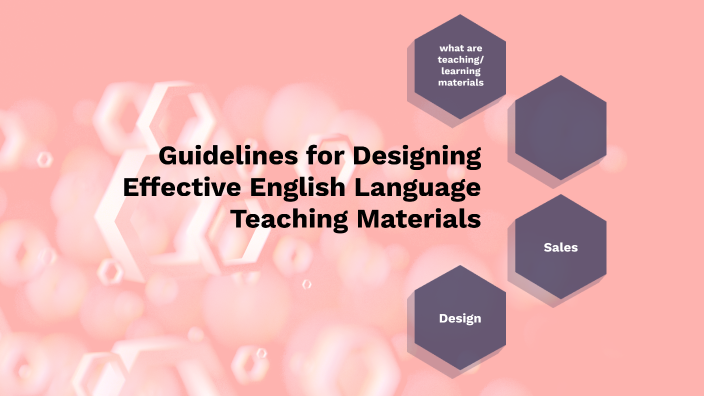 Guidelines for Designing Effective English Language Teaching Materials ...